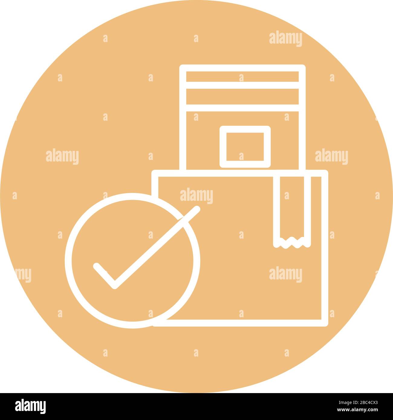 checking stack cardboard boxes cargo shipping related delivery vector ...