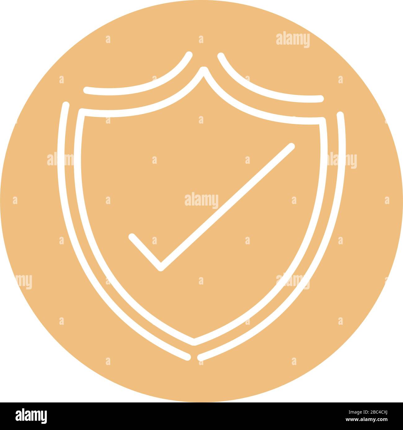 shield checking logistic cargo shipping related delivery vector ...