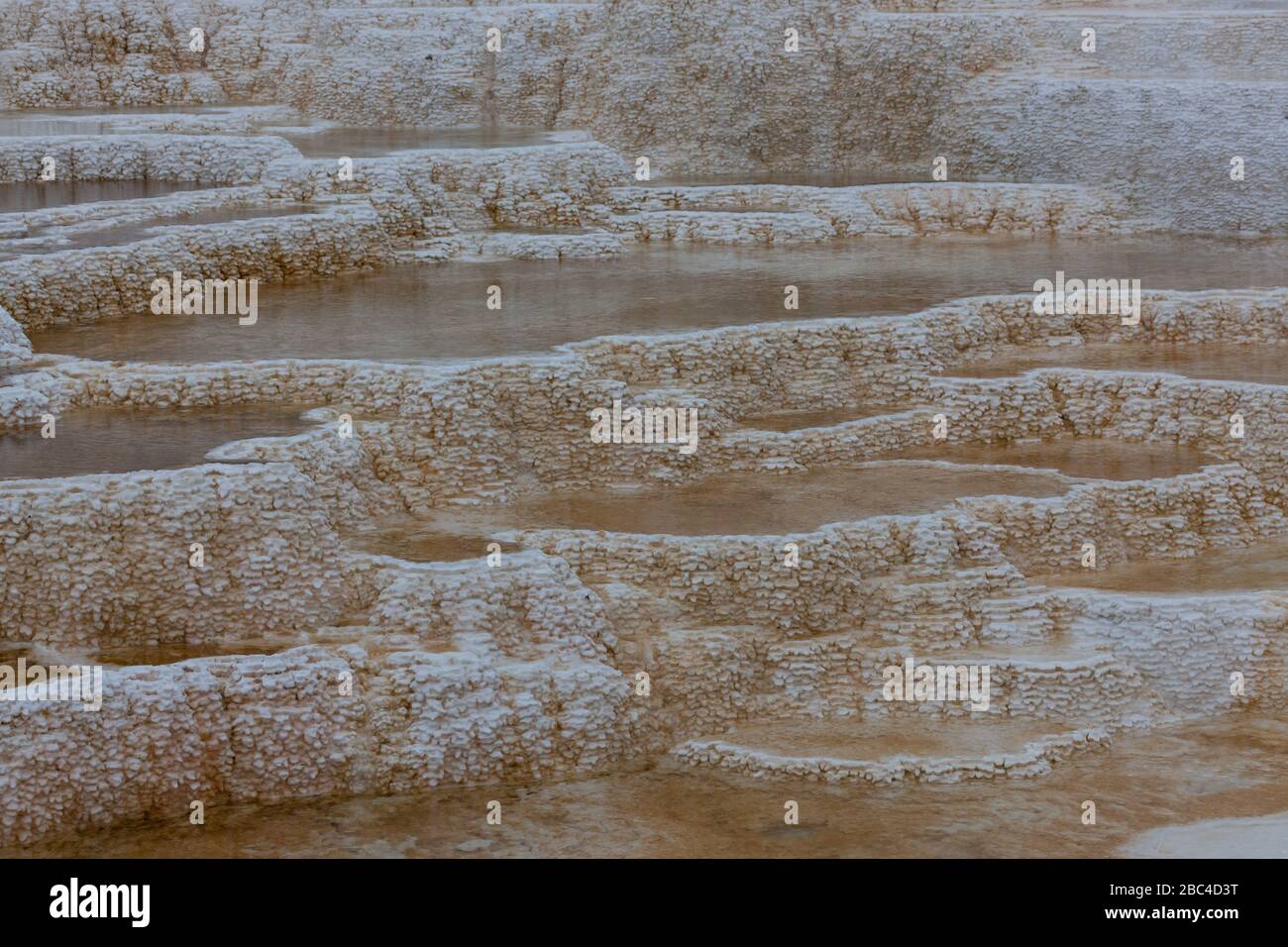 Terraced travertine with hot mineral water pools make up Palette Hot ...