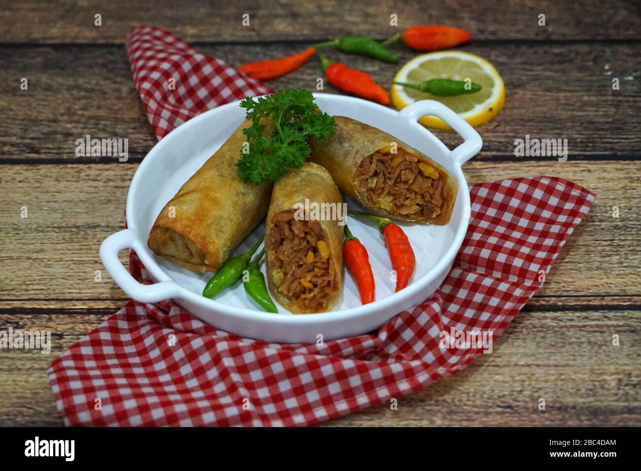 Lumpia Semarang, Food of Indonesia, Jakarta, Indonesia Stock Photo - Alamy