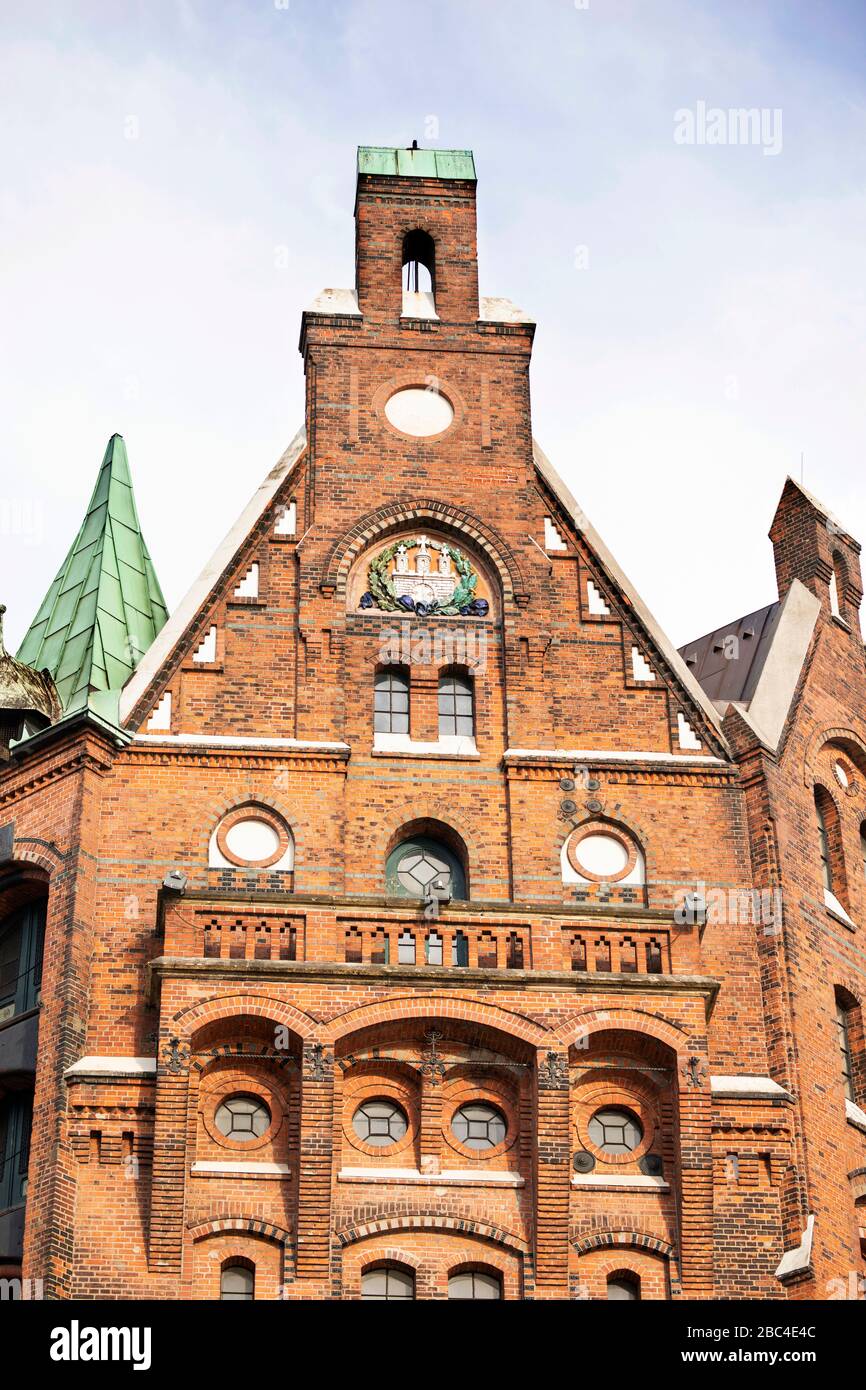 A detail shot of the Treffpunkt building on Auf dem Sande in the ...