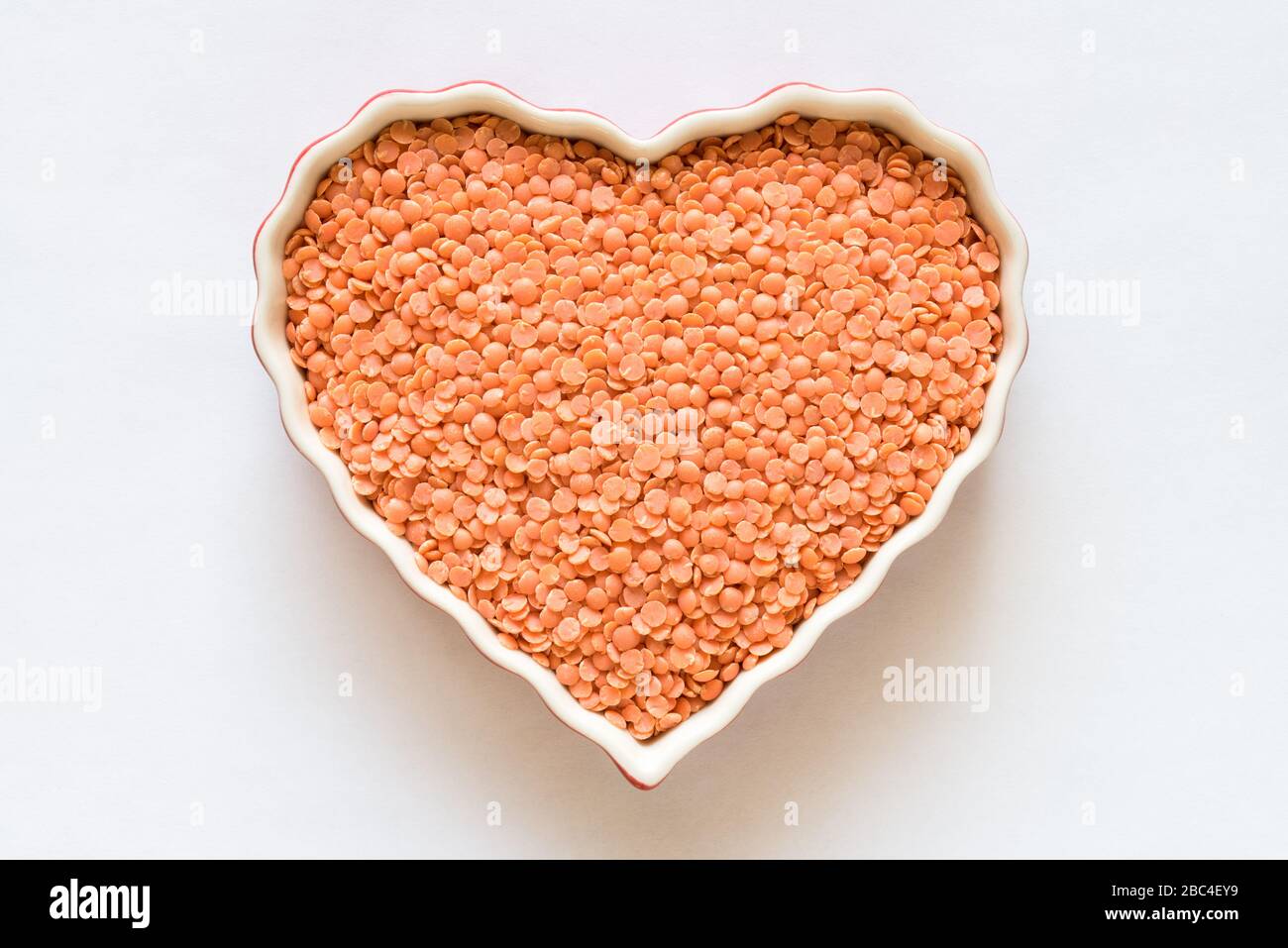 Lentil in heart shape hi-res stock photography and images - Alamy
