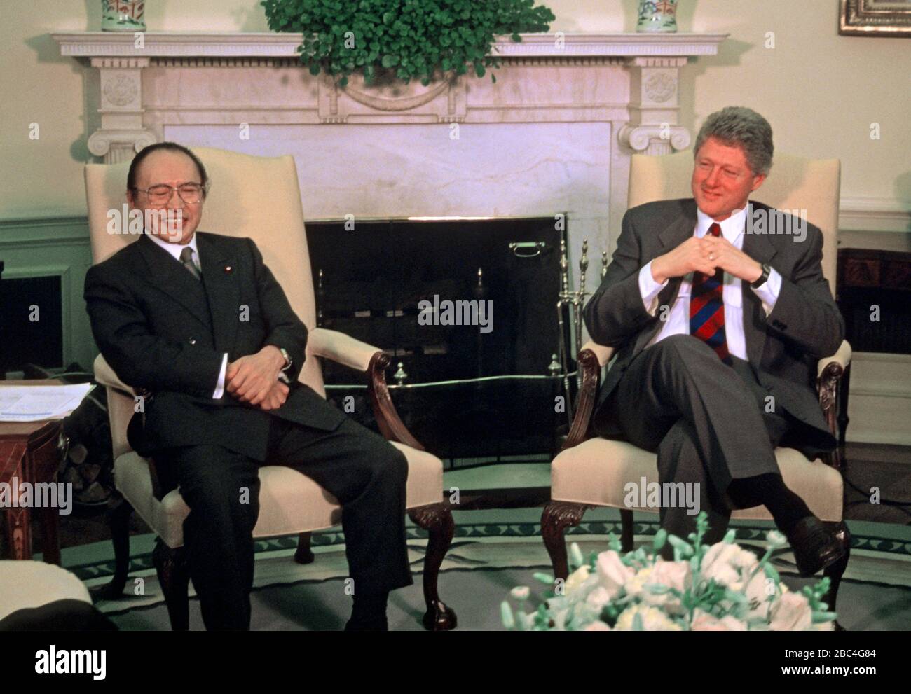 United States President Bill Clinton meets Minister for Foreign Affairs ...