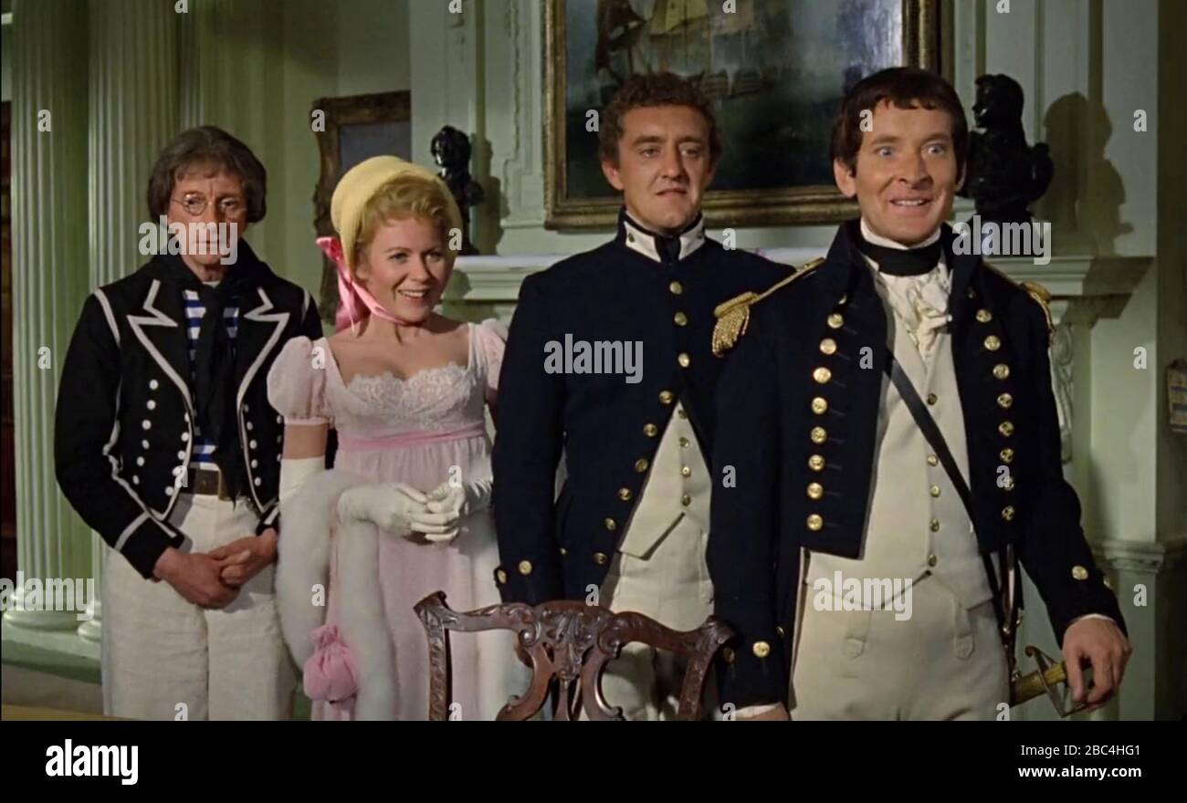 London. UK. Bernard Cribbins, Juliet Mills, Charles Hawtrey and Kenneth ...