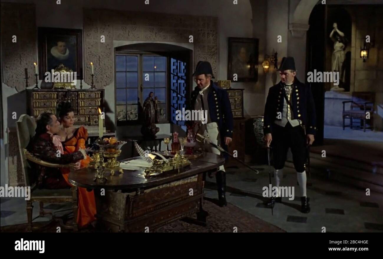 London. UK. Patrick Cargill, Viviane Ventura, Donald Houston and Percy ...