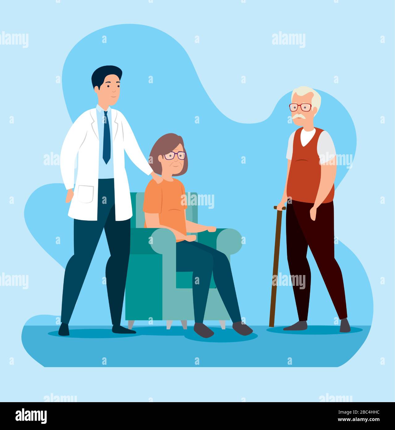 Old waiting room Stock Vector Images - Alamy