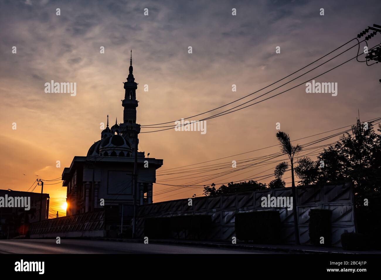 The mosque in the morning , Twilight time Stock Photo - Alamy