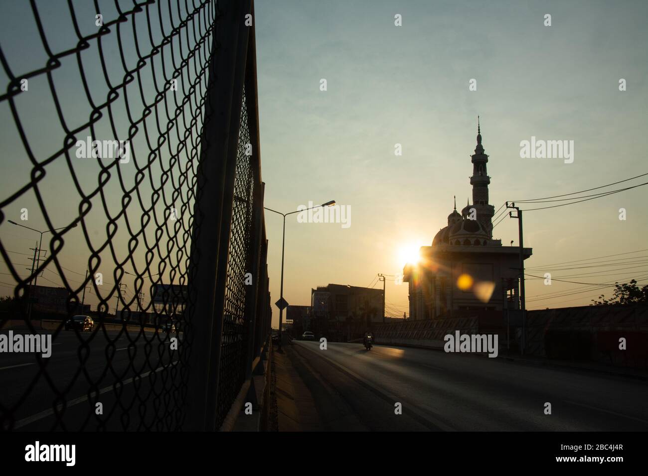 The mosque in the morning , Twilight time Stock Photo - Alamy