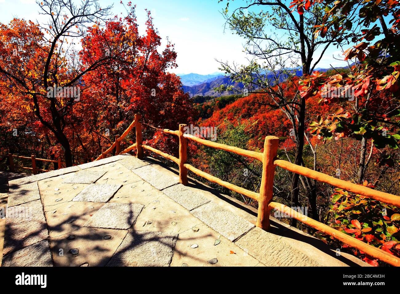 The stone steps of the mountain Stock Photo - Alamy