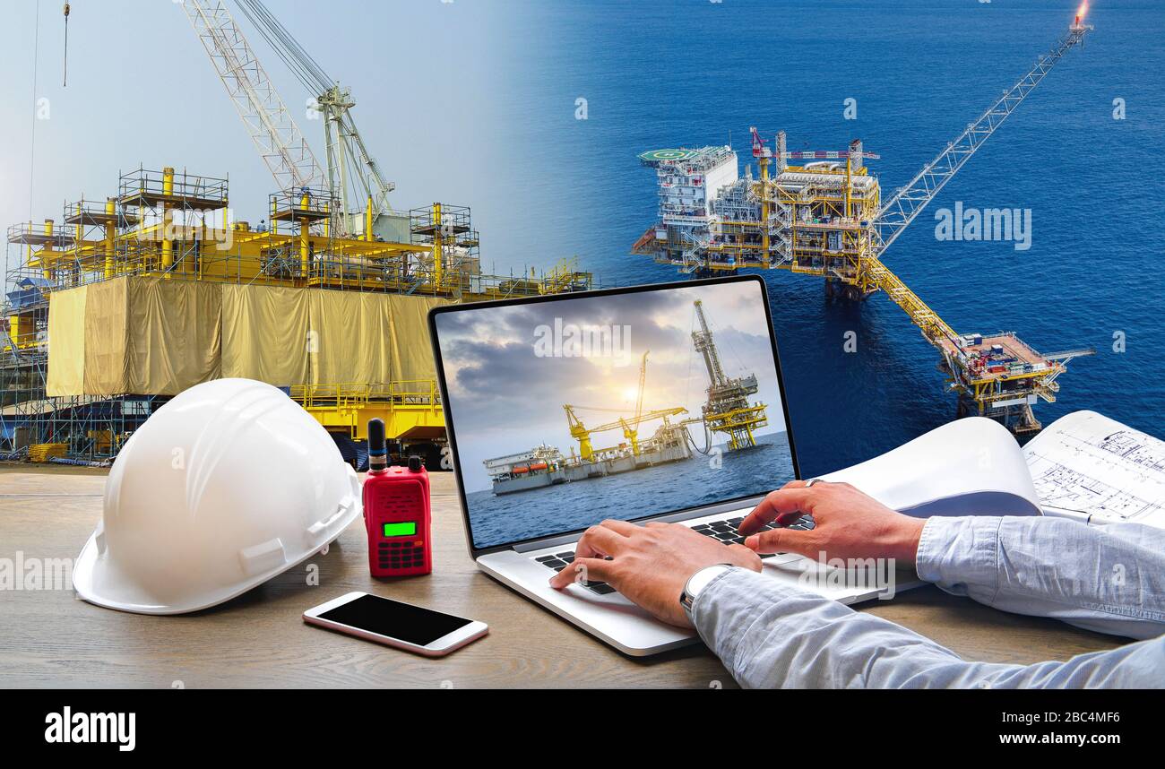 Offshore oil rig maintenance hi-res stock photography and images - Alamy