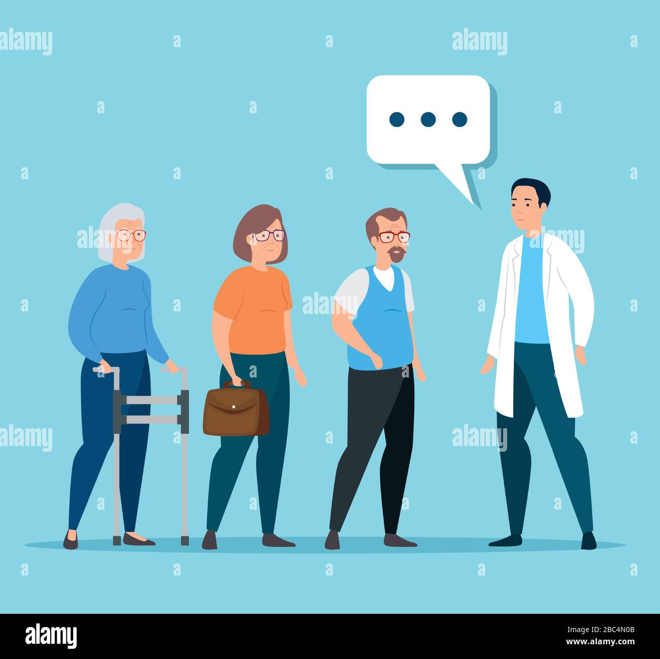 Old women talking Stock Vector Images - Alamy