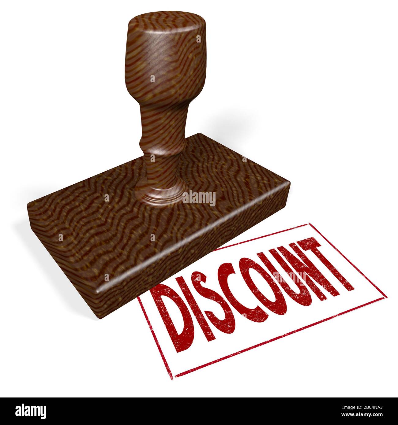 3D rubber stamp - discount Stock Photo - Alamy
