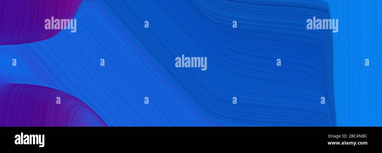 abstract moving banner with strong blue, indigo and dodger blue colors ...