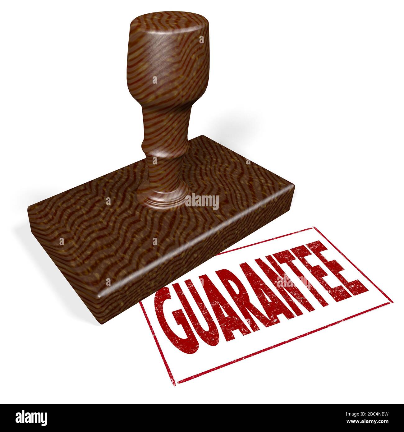 3D rubber stamp - guarantee Stock Photo - Alamy