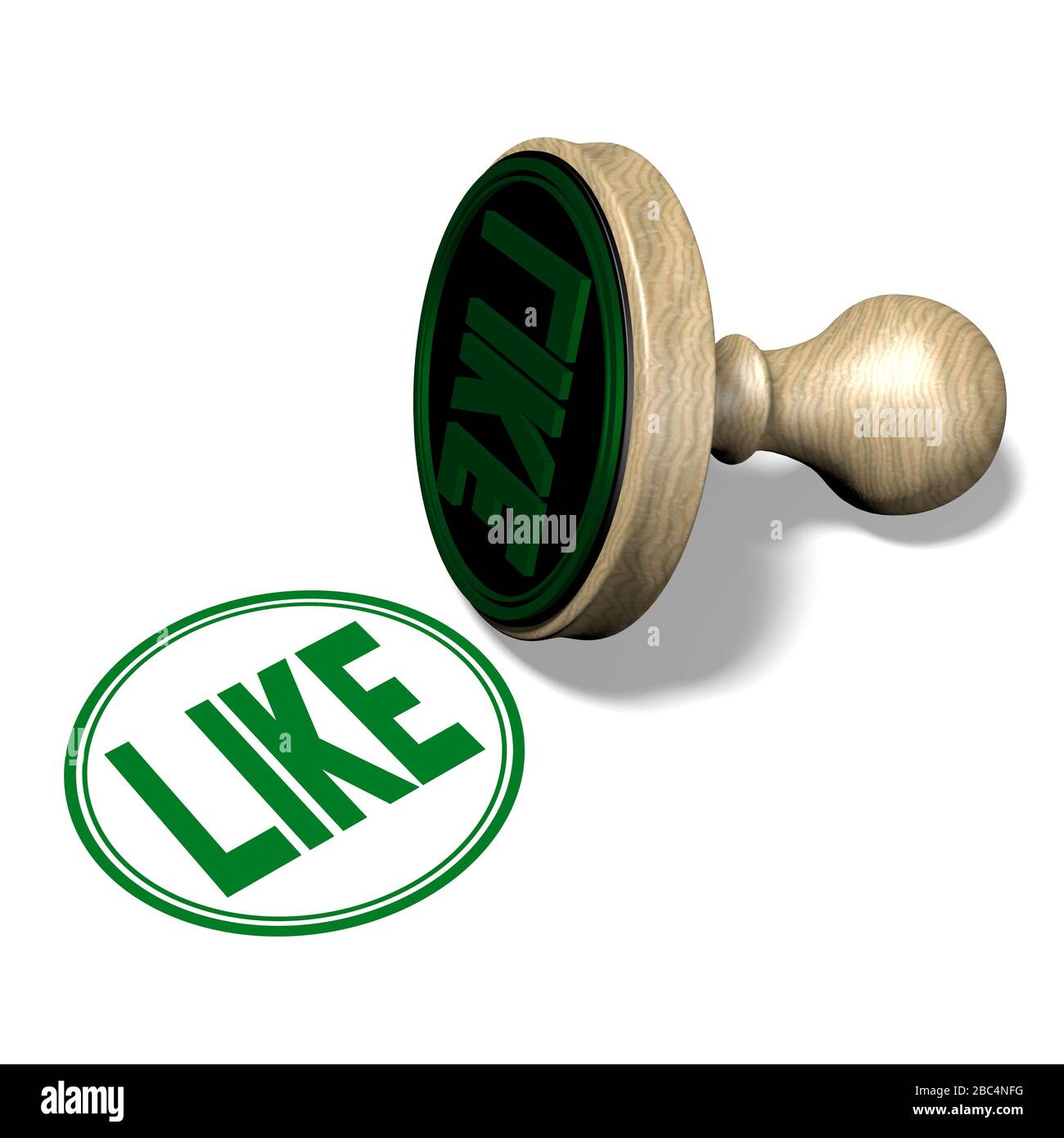 Green stamp - like Stock Photo - Alamy