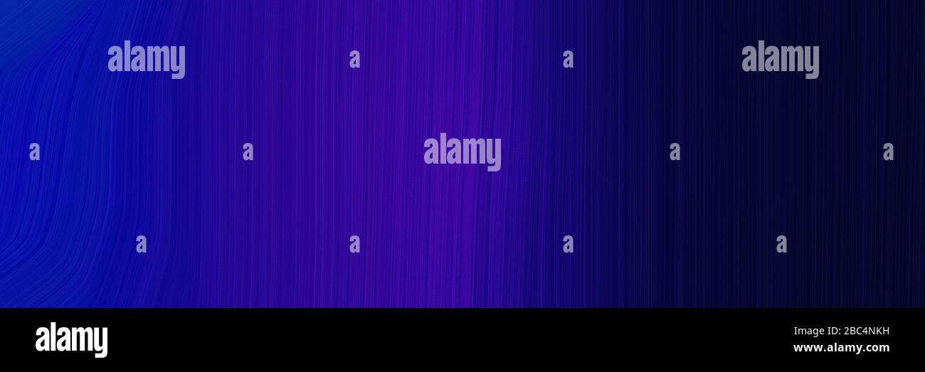 abstract flowing designed horizontal header with dark blue, very dark ...