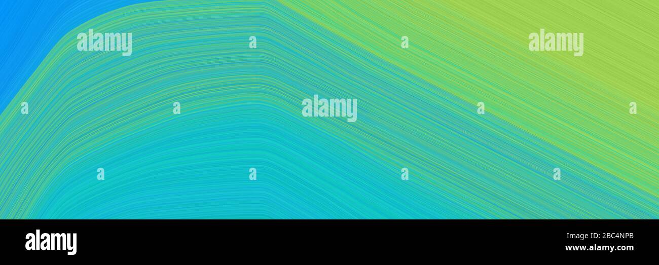 abstract modern header design with light sea green, yellow green and ...