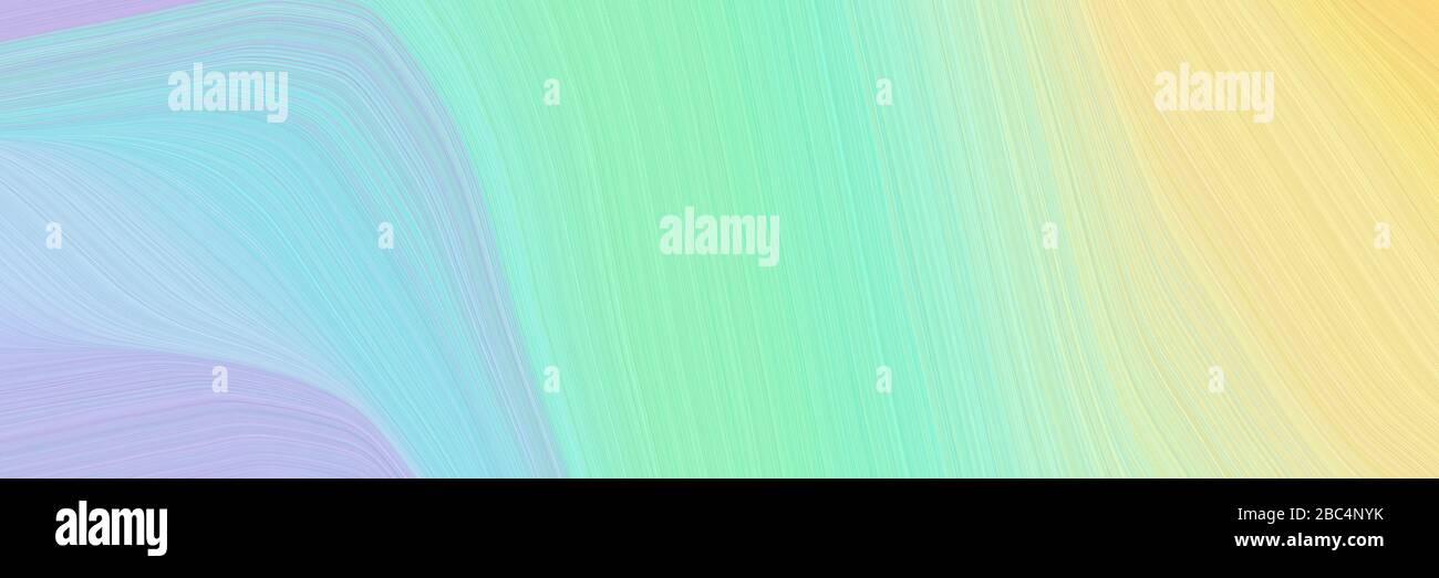 abstract moving header design with powder blue, pale golden rod and ...