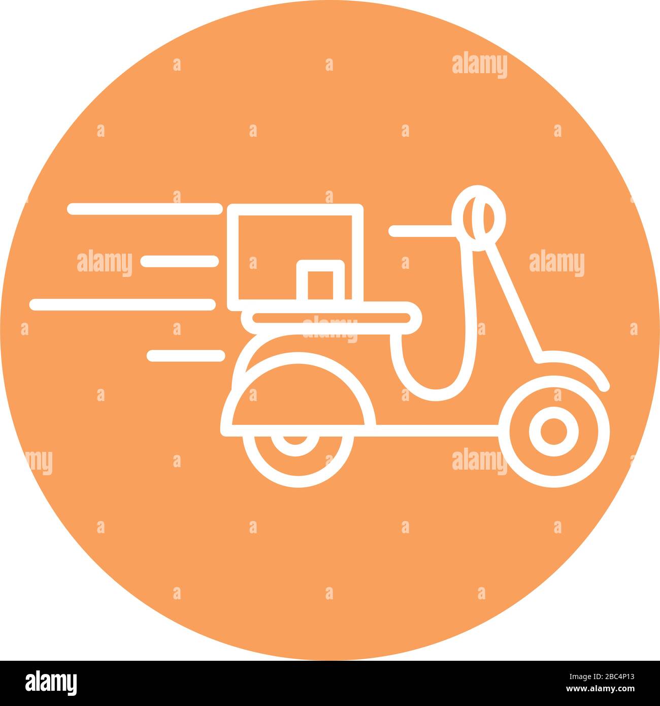 fast motorcycle with box transport cargo shipping related delivery ...