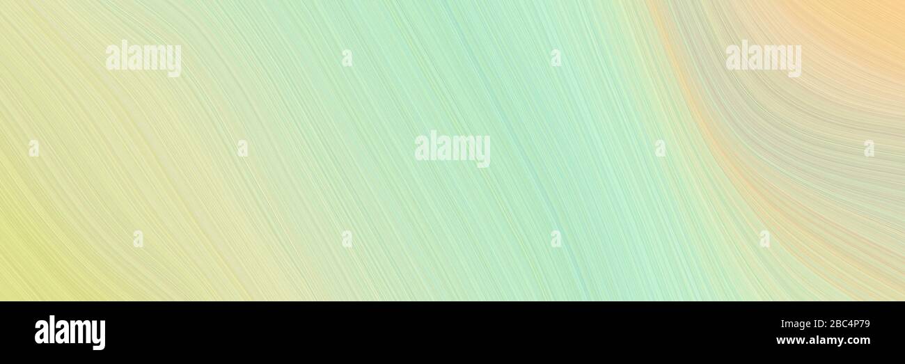 abstract moving header design with tea green, wheat and khaki colors ...