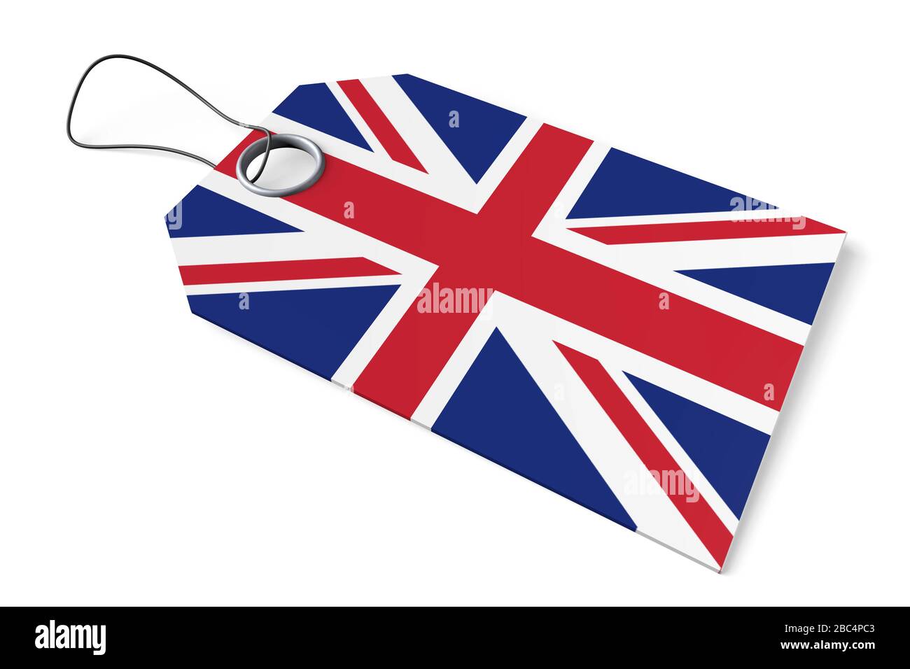 3D price tag, product made in Great Britain Stock Photo - Alamy
