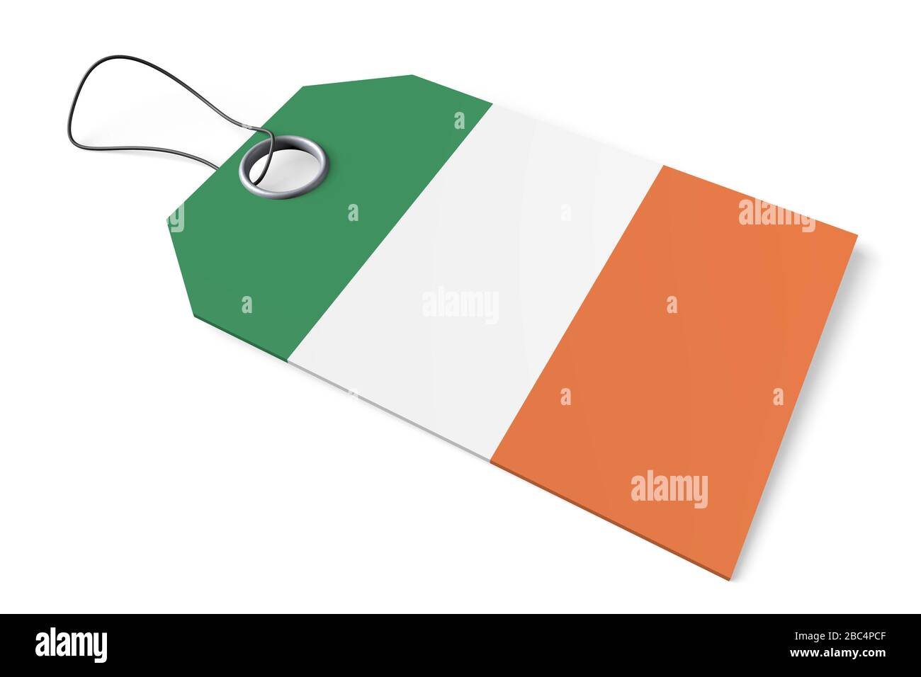 3D price tag, product made in Ireland Stock Photo - Alamy