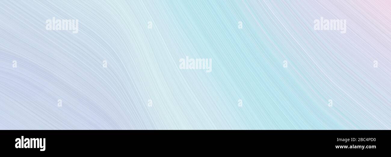abstract moving horizontal header with lavender blue, powder blue and ...
