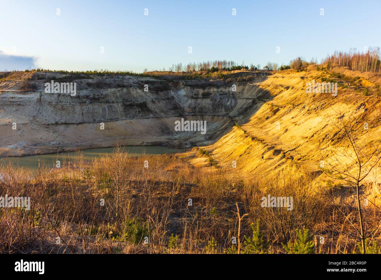 quarry canyon is a sandy texture climbing hiking Stock Photo - Alamy
