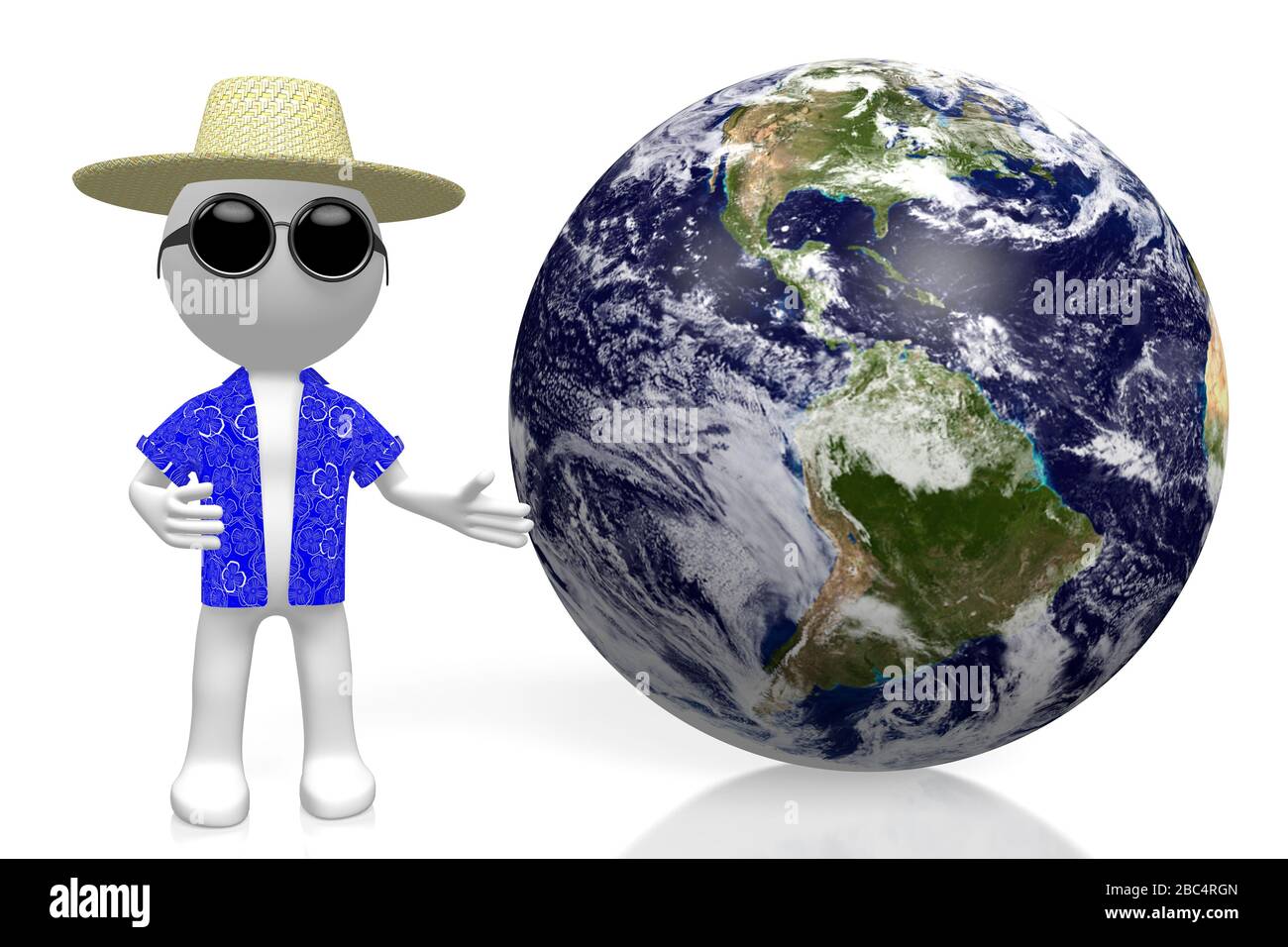 Planet earth character hat hi-res stock photography and images - Alamy
