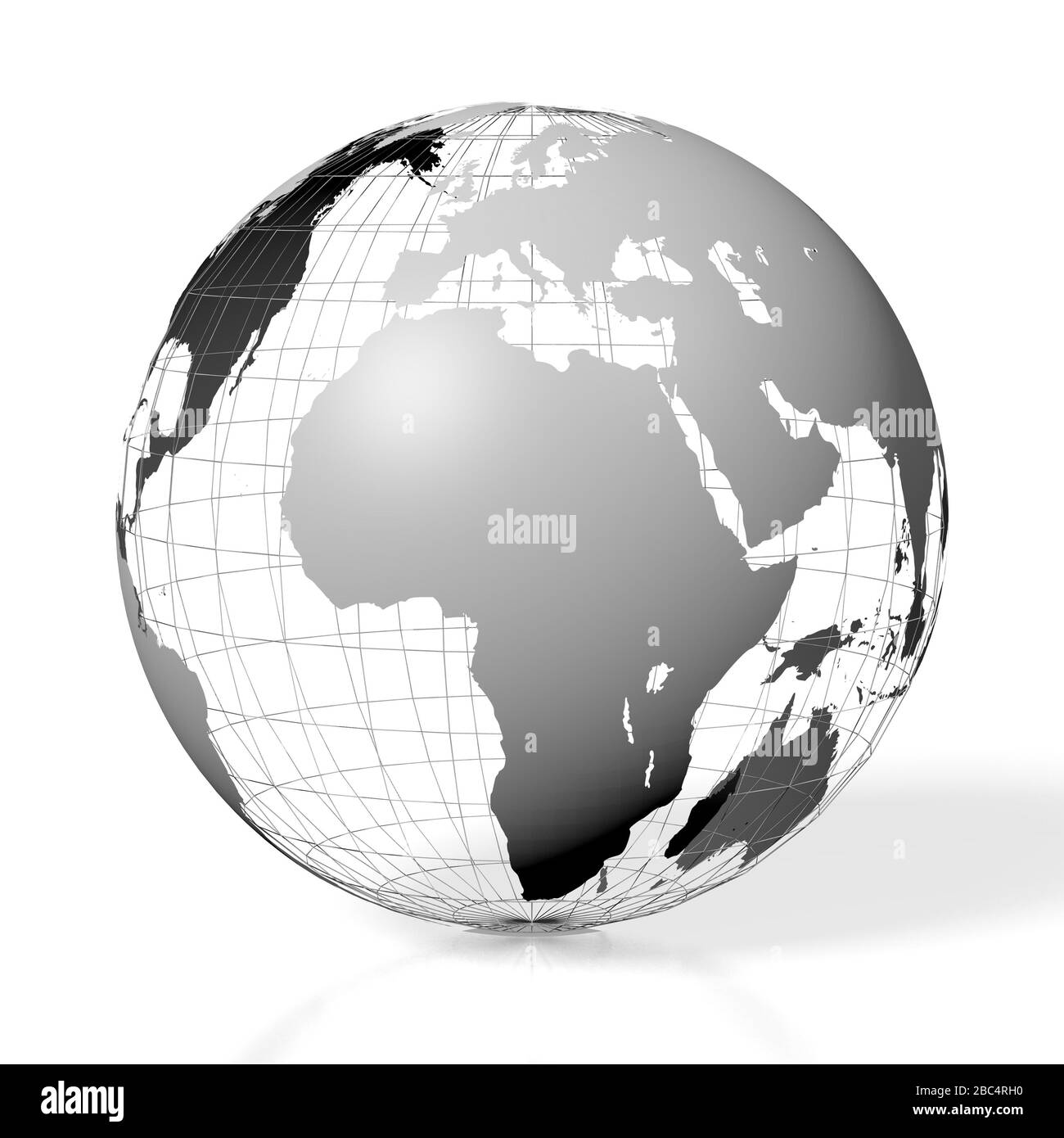 World map on grid background Cut Out Stock Images & Pictures - Alamy