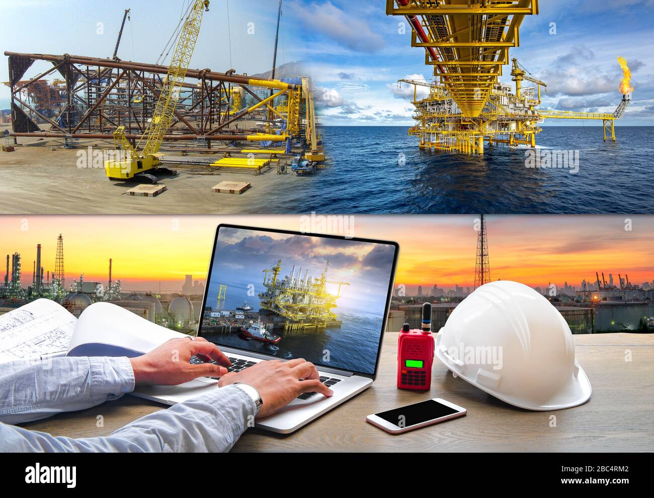 Offshore oil rig maintenance hi-res stock photography and images - Alamy