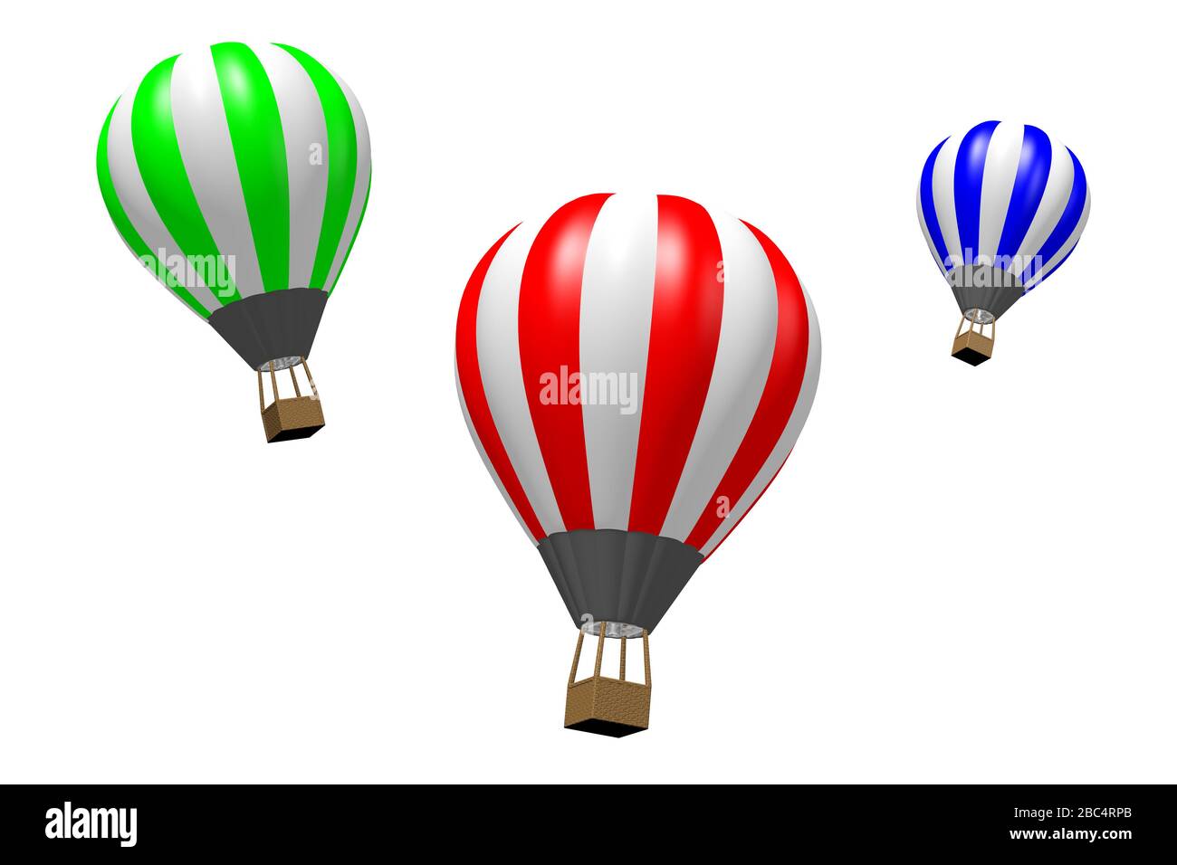 3d hot air balloons hi-res stock photography and images - Alamy