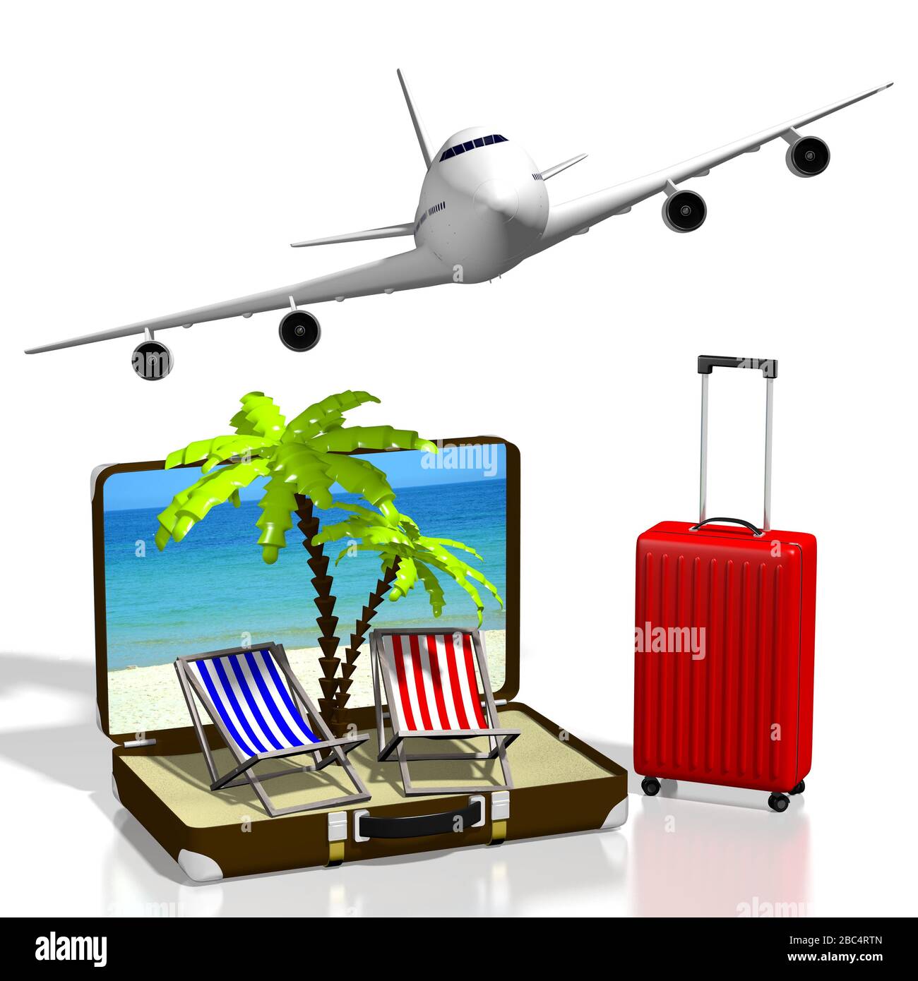 3D travel concept Stock Photo - Alamy