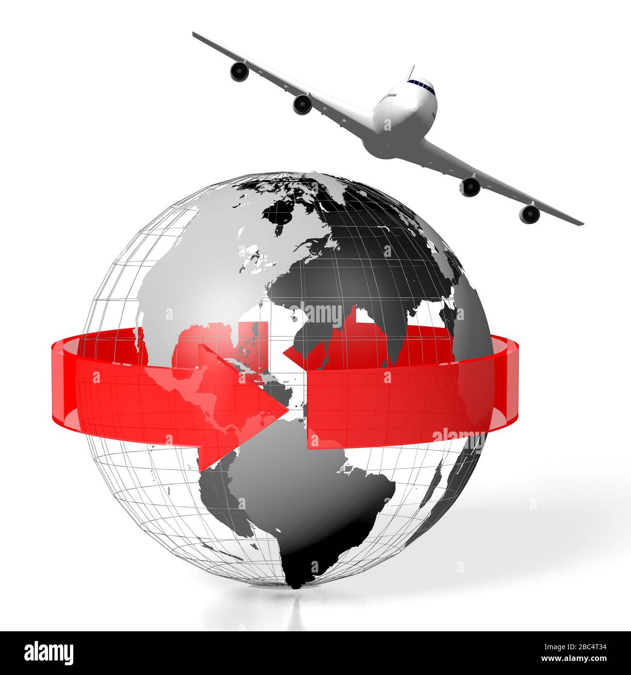 Flight aviation travel america Cut Out Stock Images & Pictures - Alamy