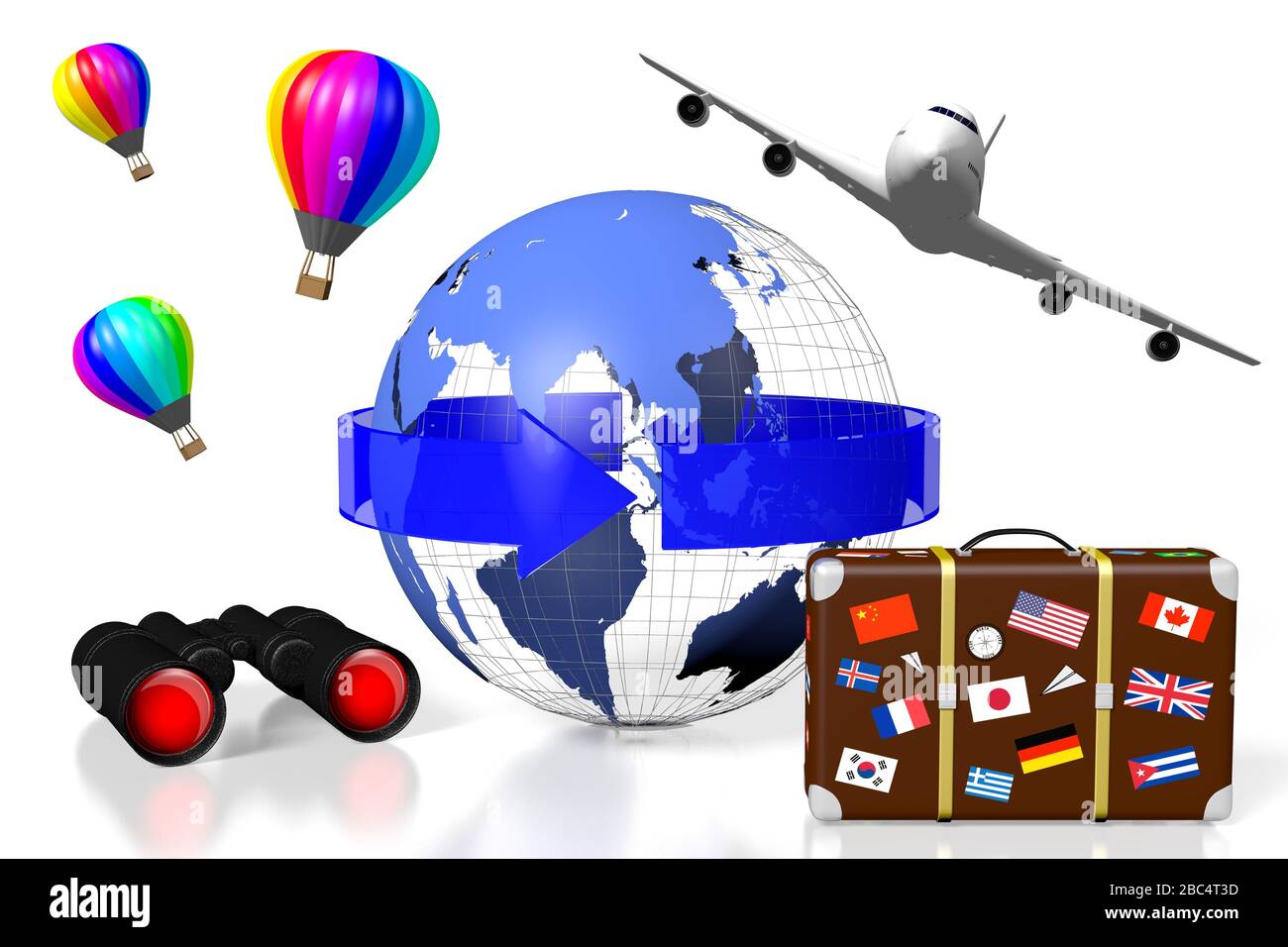 3D travel concept Stock Photo - Alamy