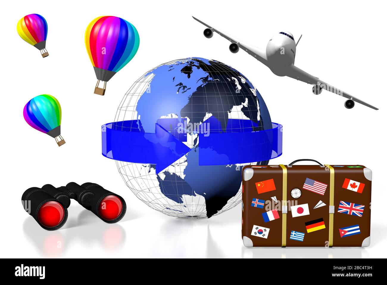 3D travel concept Stock Photo - Alamy