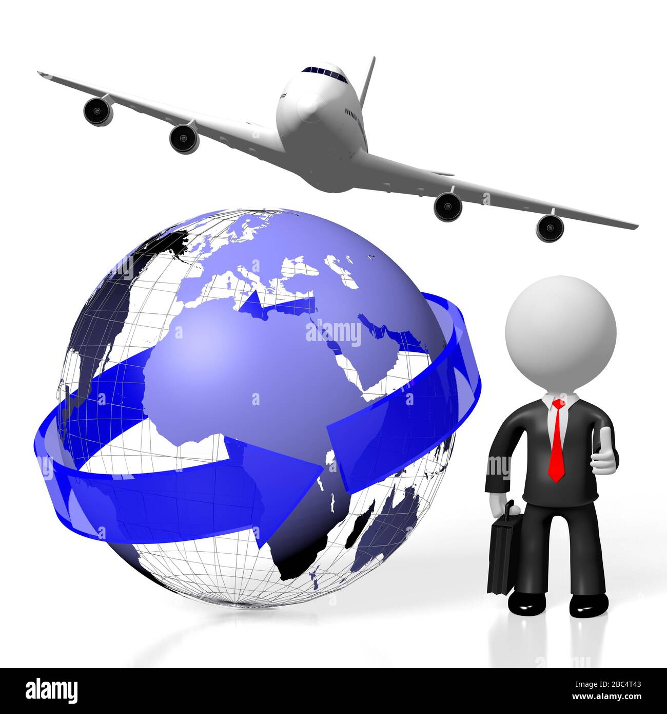 Airplane businessman Cut Out Stock Images & Pictures - Alamy