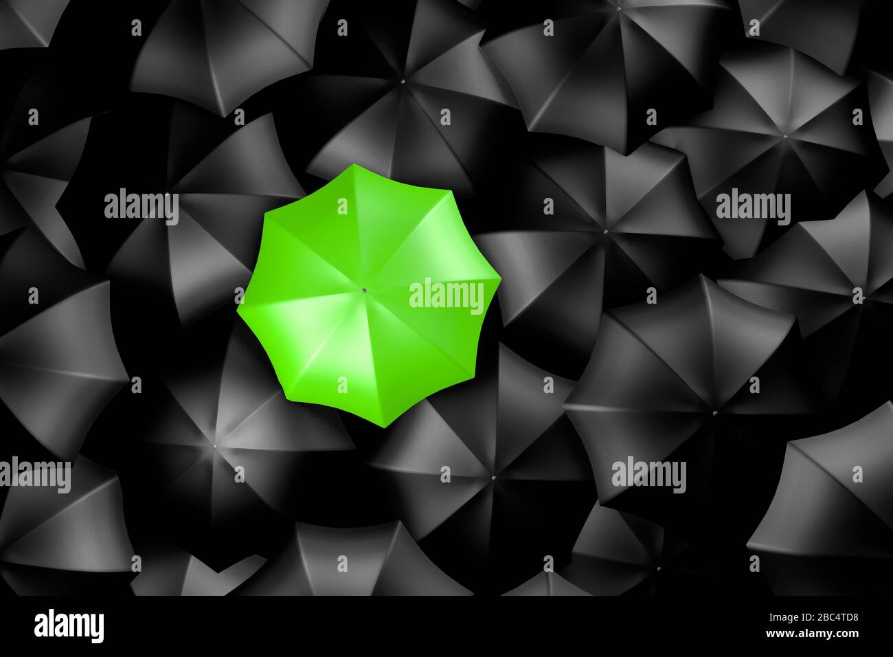 3D umbrellas - insurance concept Stock Photo - Alamy