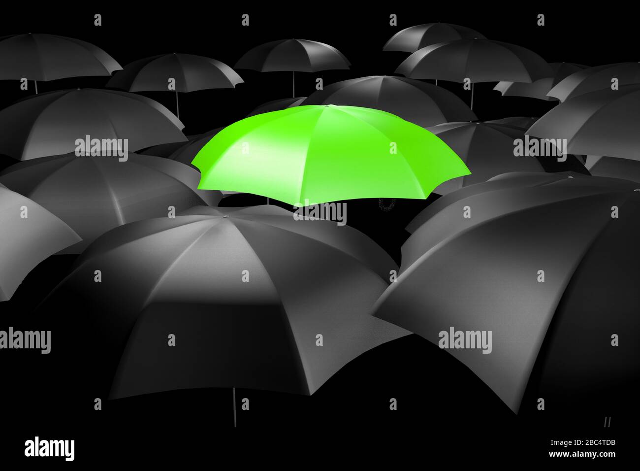 3D umbrellas - insurance concept Stock Photo - Alamy