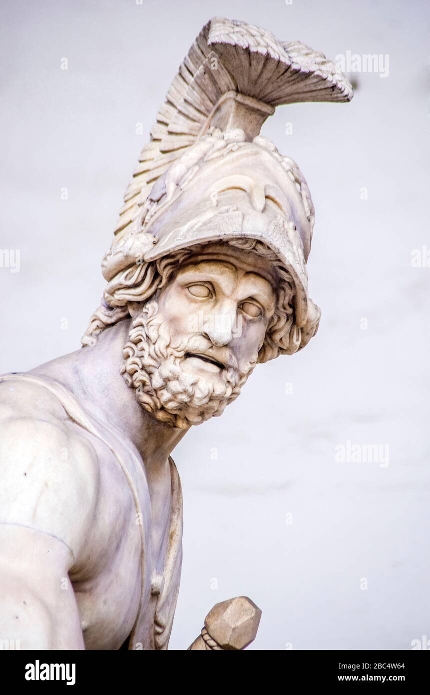 florence statue in piazza della signoria, the italian florentine ...
