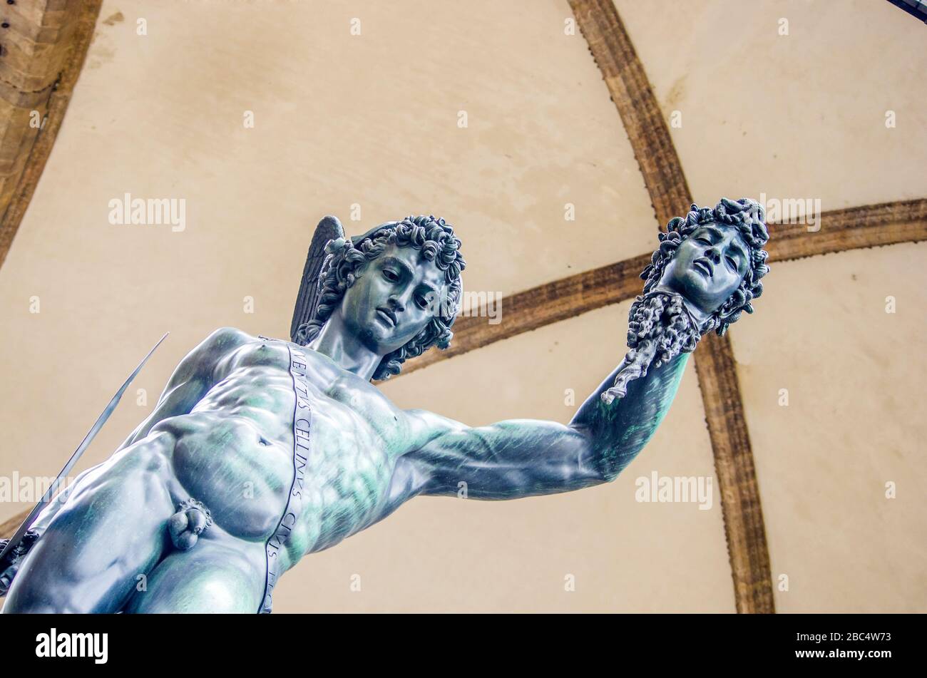 florence statue in piazza della signoria, the italian florentine ...