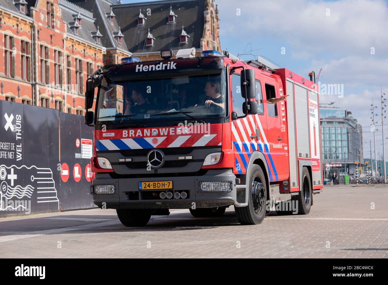 Fire Department Truck At Amsterdam The Netherlands 2020 Stock Photo - Alamy