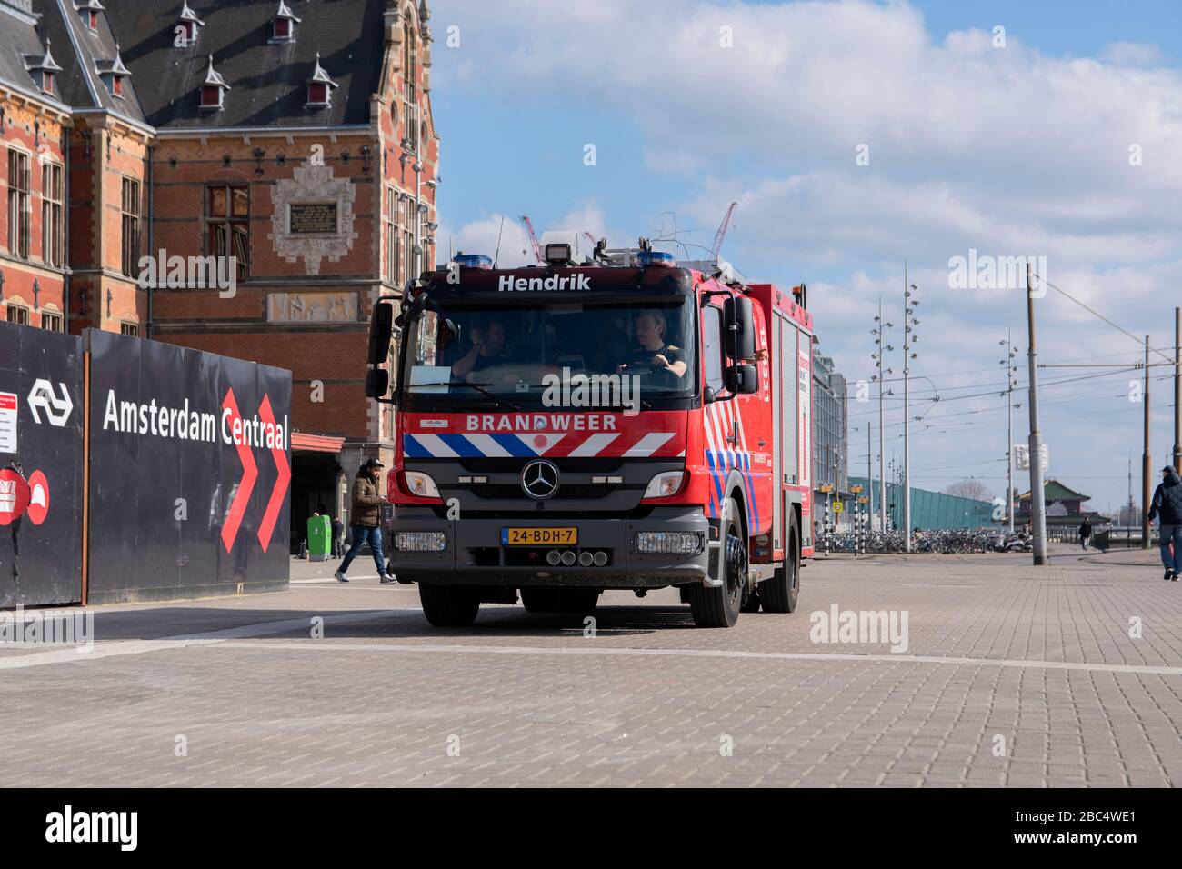 Fire Department Truck At Amsterdam The Netherlands 2020 Stock Photo - Alamy