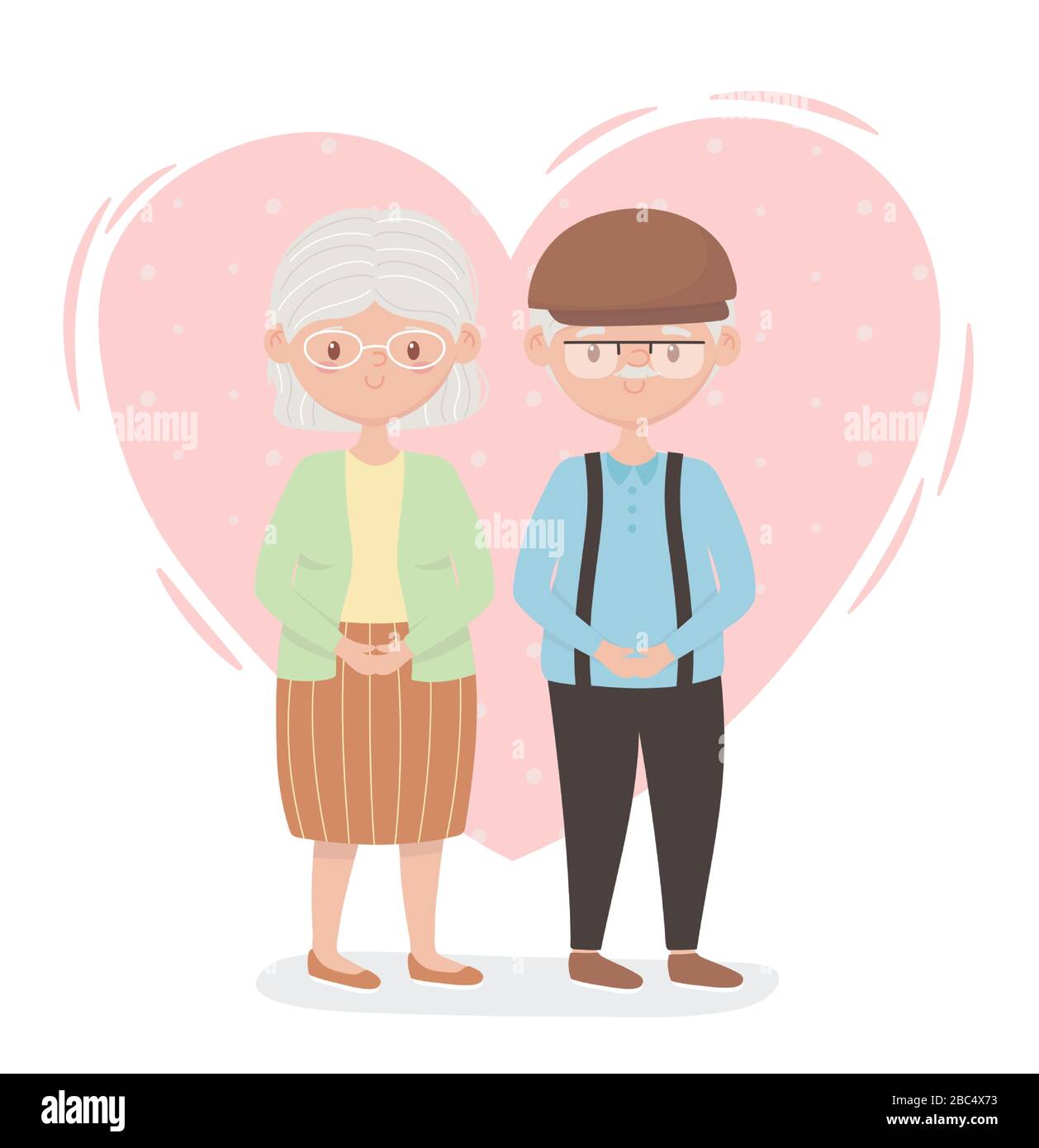 old people, cute couple grandparents, senior persons, family members ...