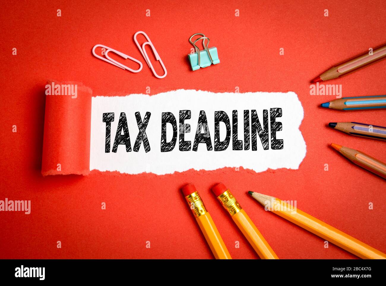 Tax Deadline. Maturity, payments, calculations and accounting concept ...