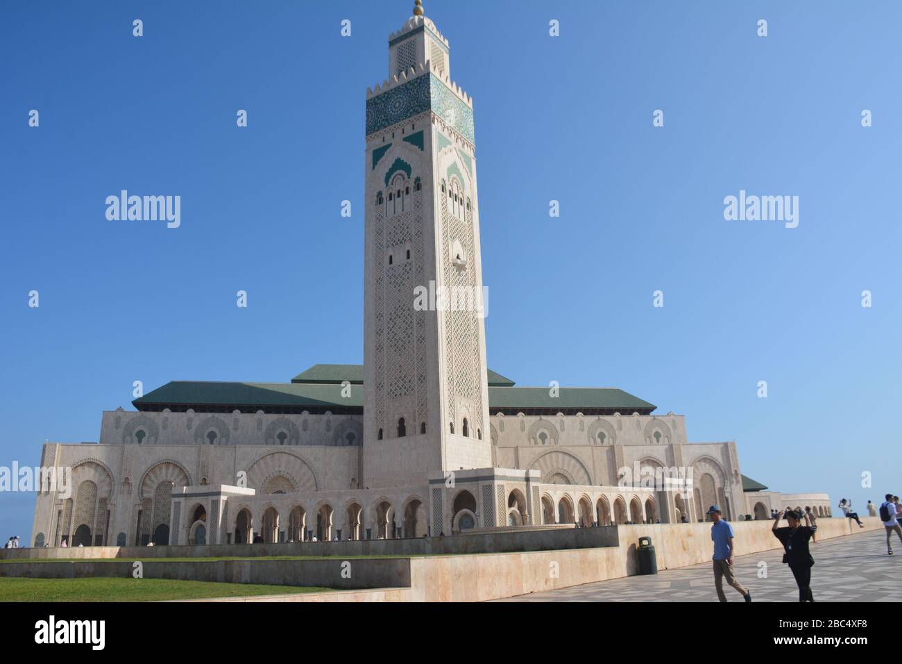 Dramatic exterior shot of the Hassan II Mosque, Casablanca, Morocco ...