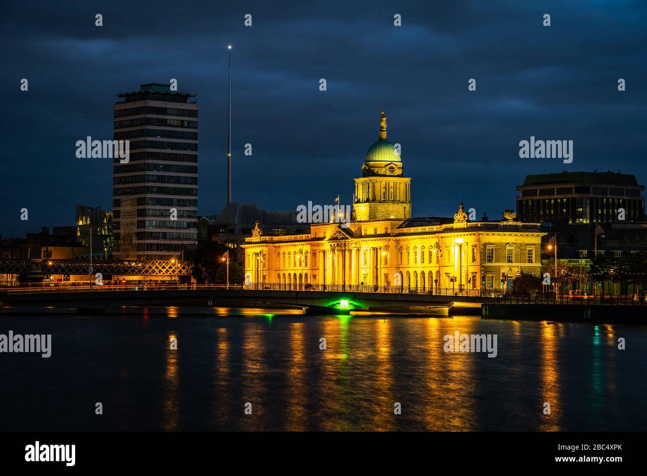Dublin, Ireland - The Custom House - neoclassical building used as a ...
