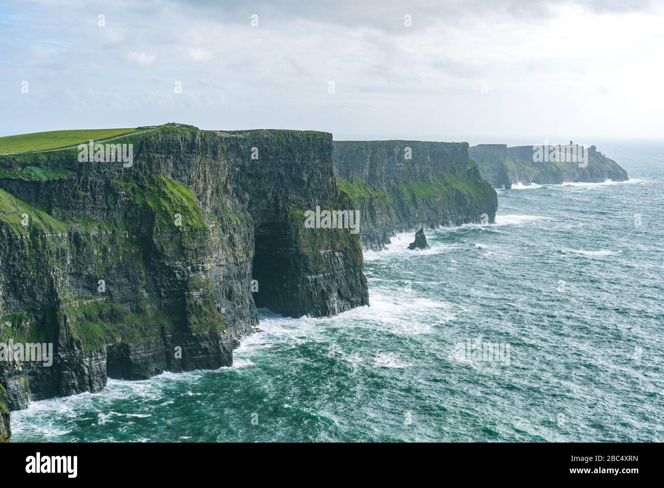 Cliffs of Moher rugged coastline in Ireland Stock Photo - Alamy