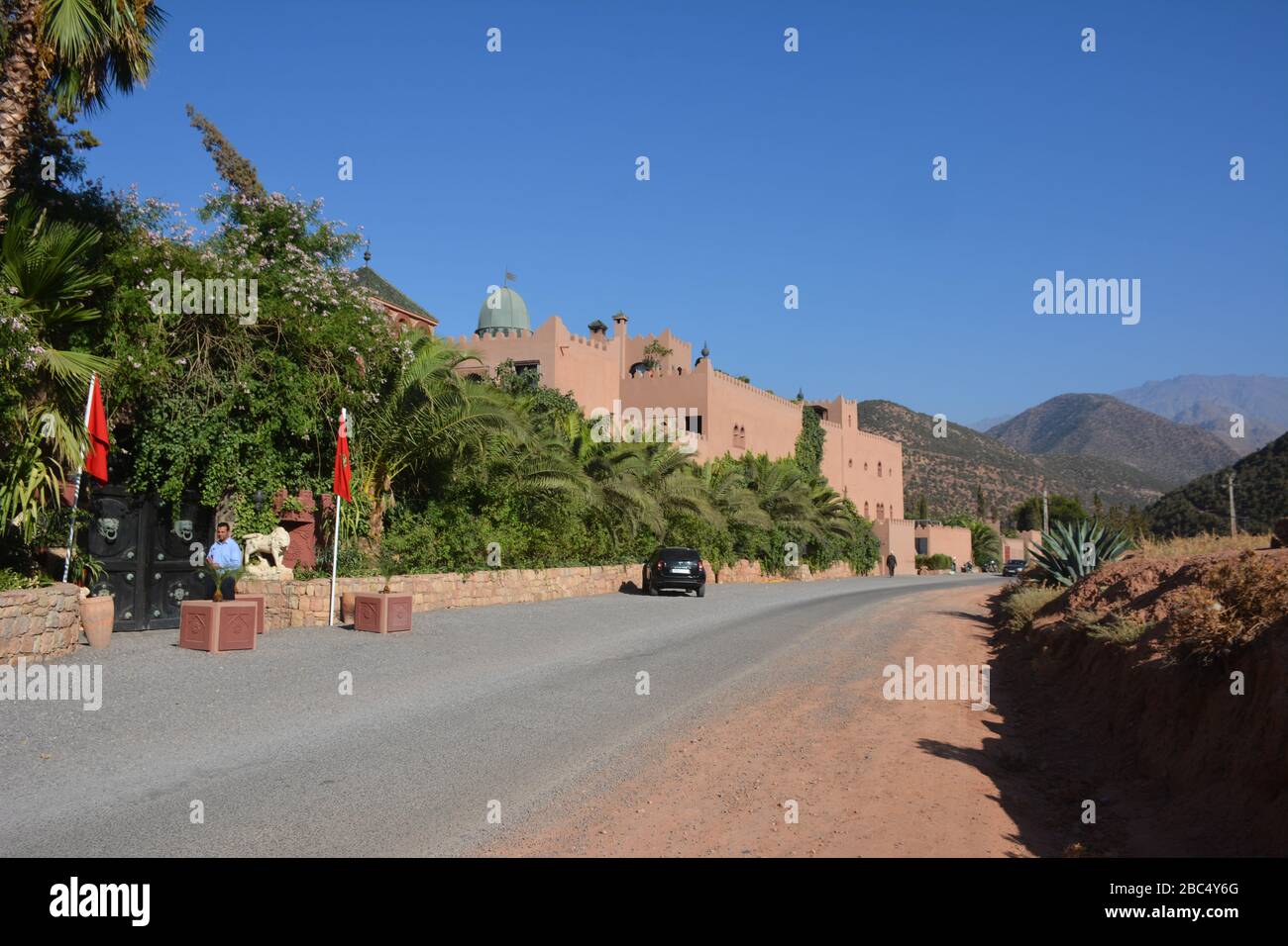 The exterior of Kasbah Tamadot, Richard Branson's luxury riad-style ...