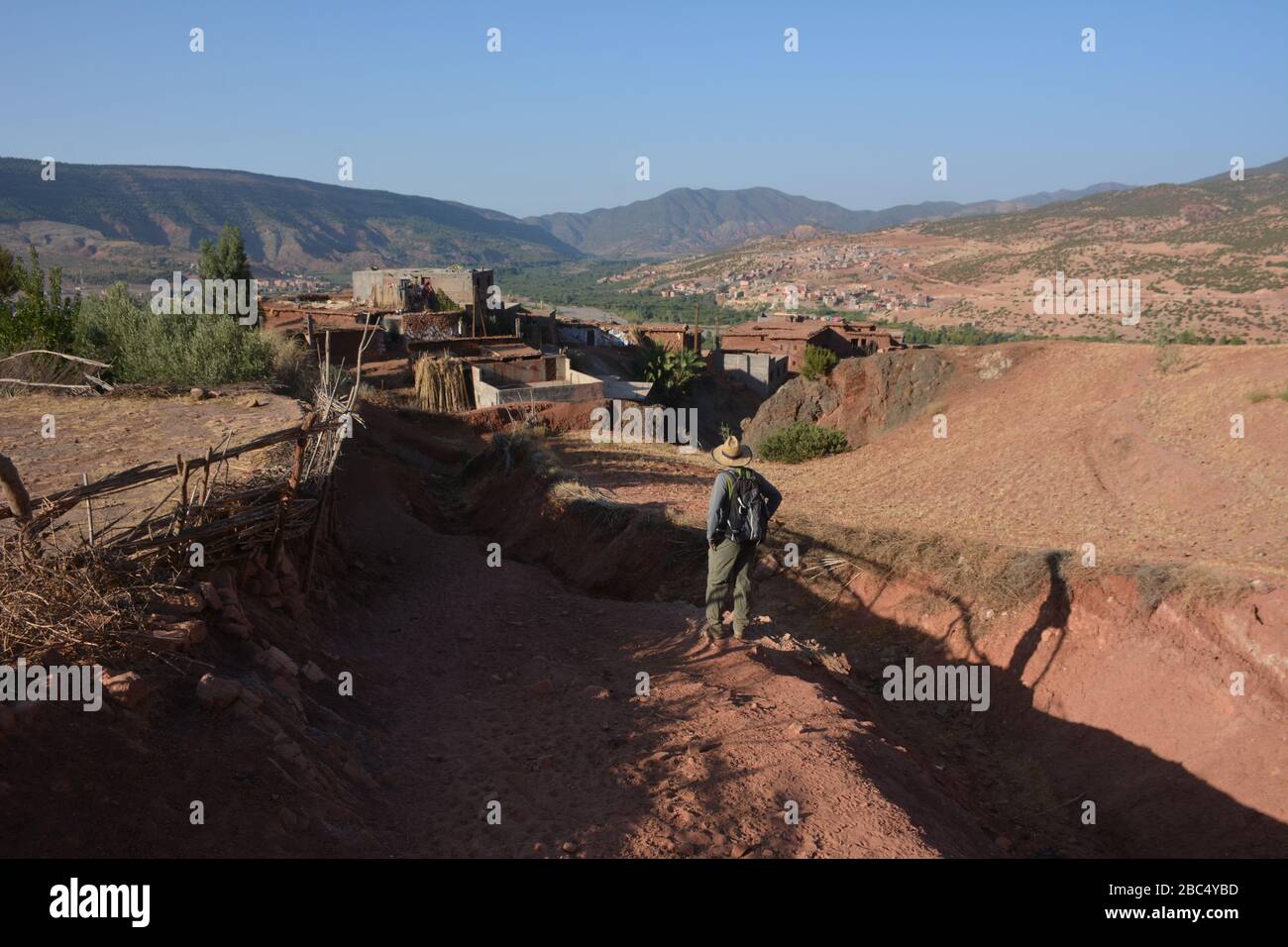A tour guide leads the way around an Amazigh Berber village near Asni ...